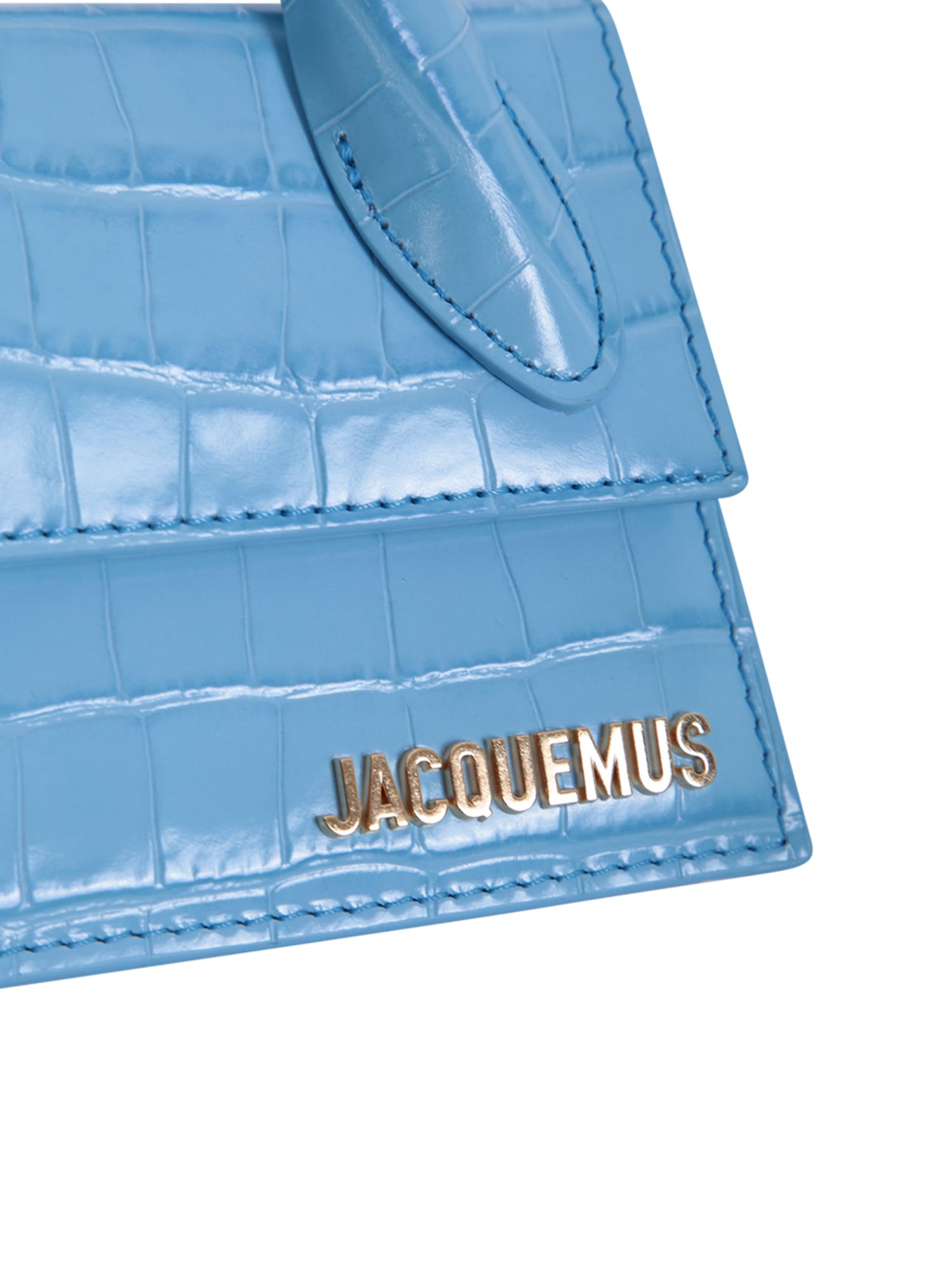 Jacquemus Le Chiquito Long Light Blue Bag | ModeSens