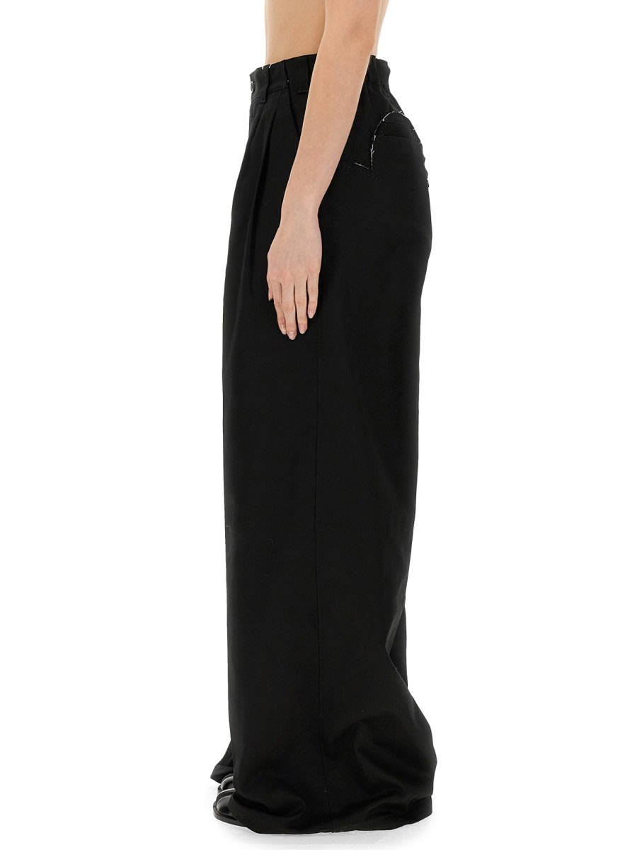 Maison Margiela Pants With Yoke In Black | ModeSens