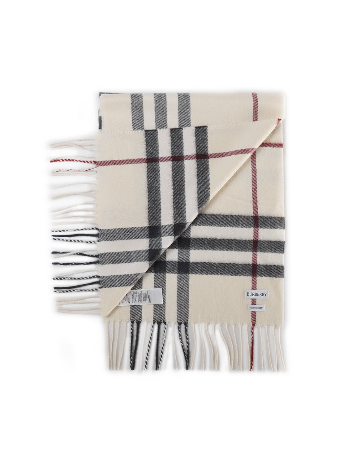 Burberry Vintage Check Cashmere Scarf In Stone Vintage Check | ModeSens
