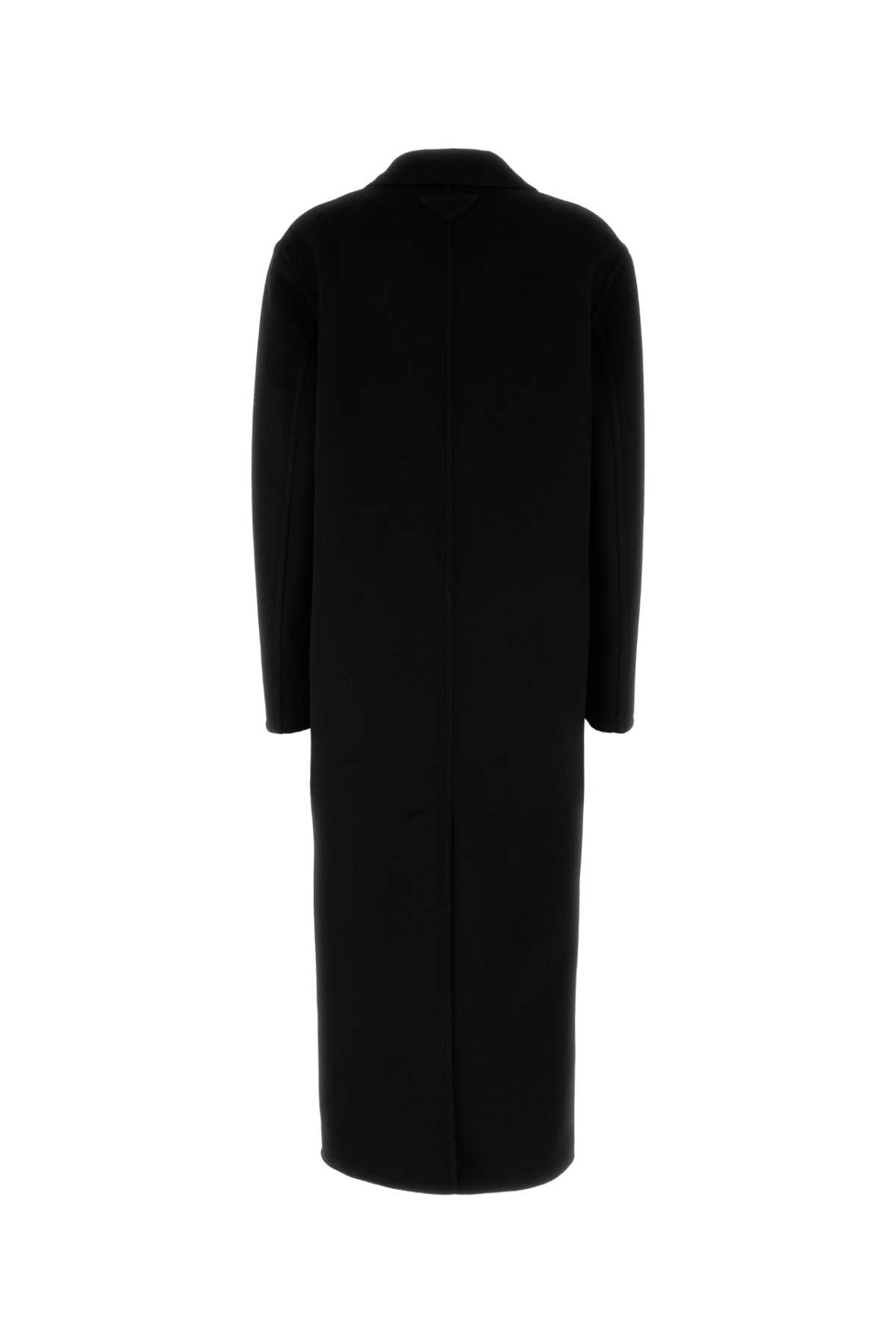Prada Women Black Wool Blend Coat | ModeSens