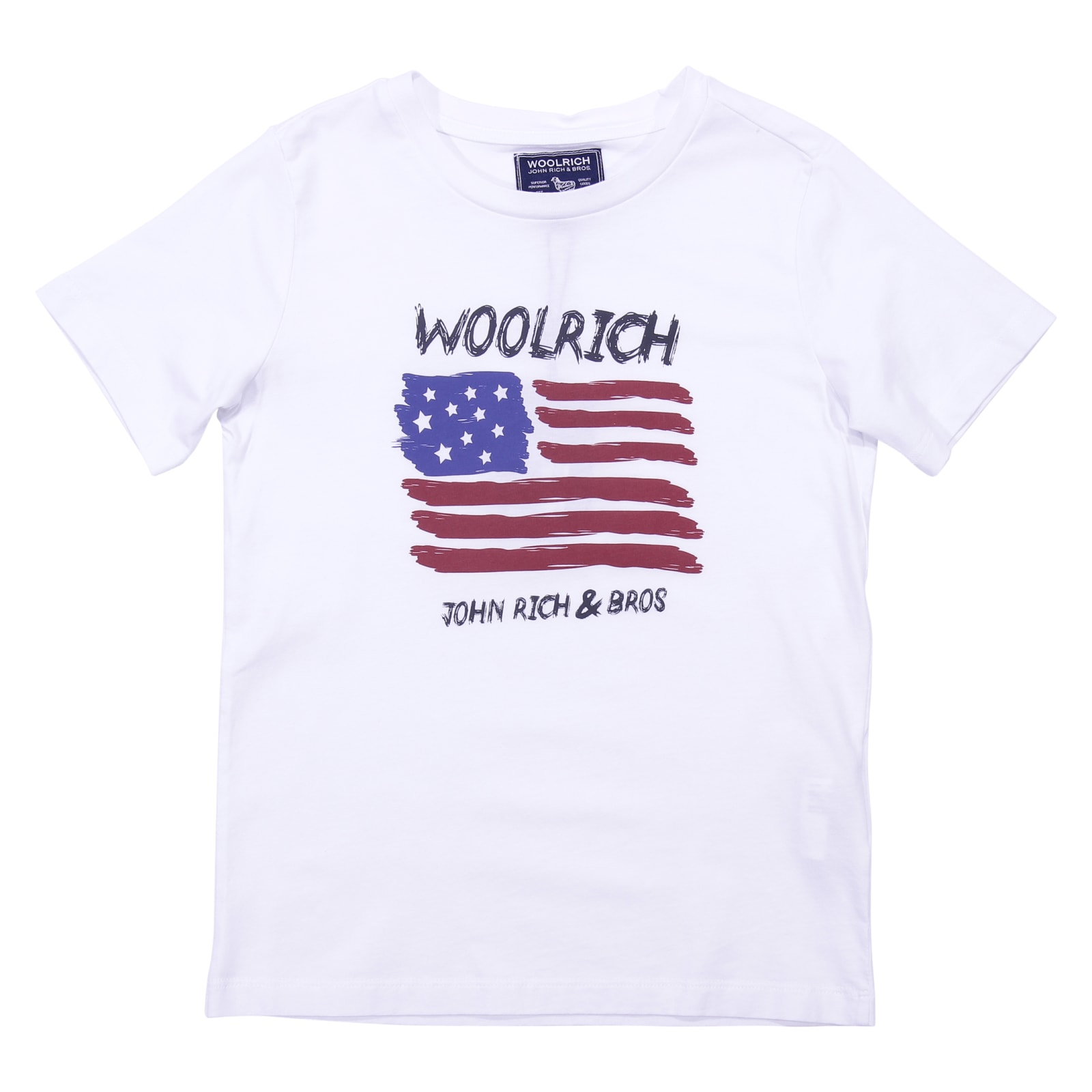 Woolrich Woolrich White Cotton Jersey T-shirt - Bianco - 11031576 | italist