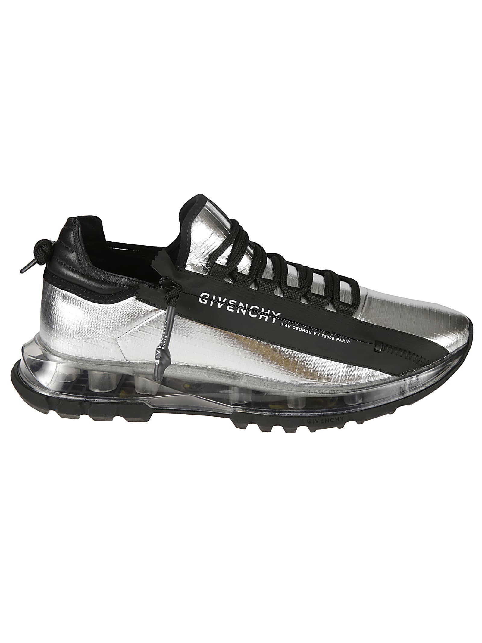 Givenchy Spectre Runner Zip Sneakers In Silver | ModeSens