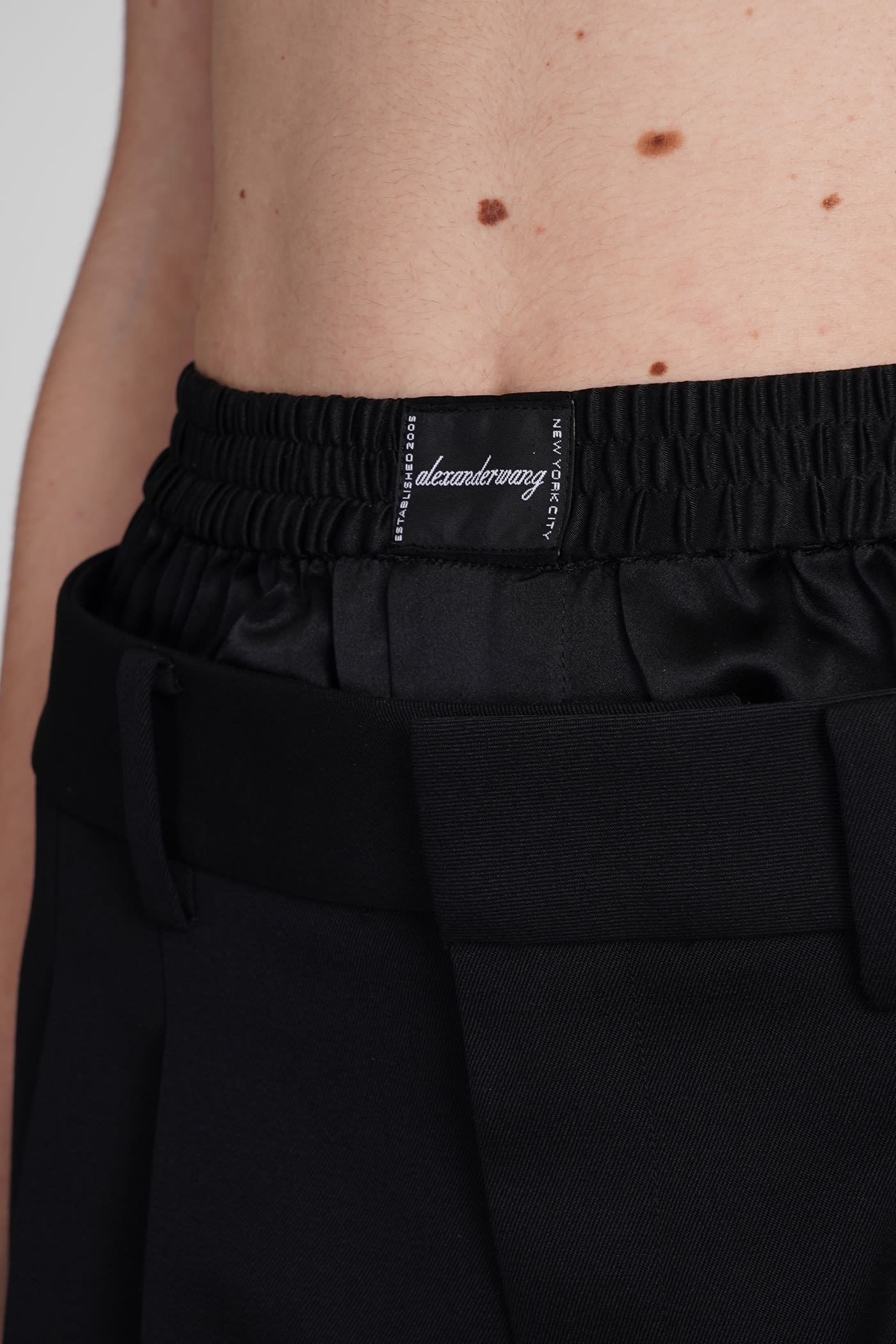 Alexander Wang Pants In Black Wool | ModeSens