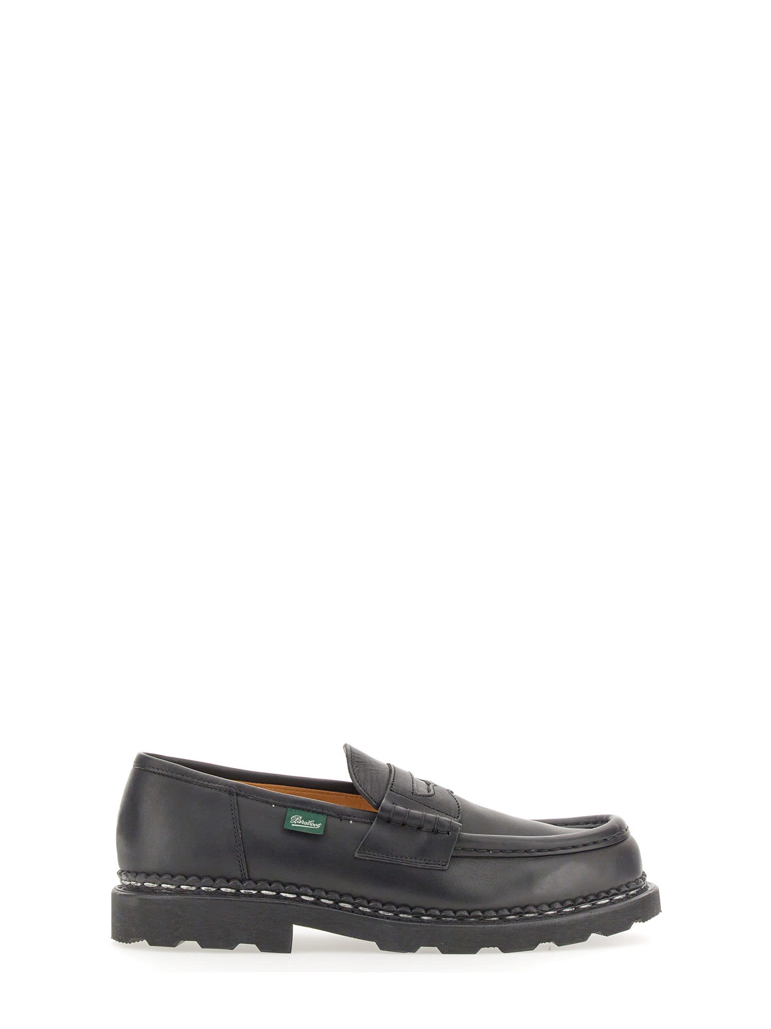Paraboot 25mm Chunky Leather Loafers In Nero | ModeSens