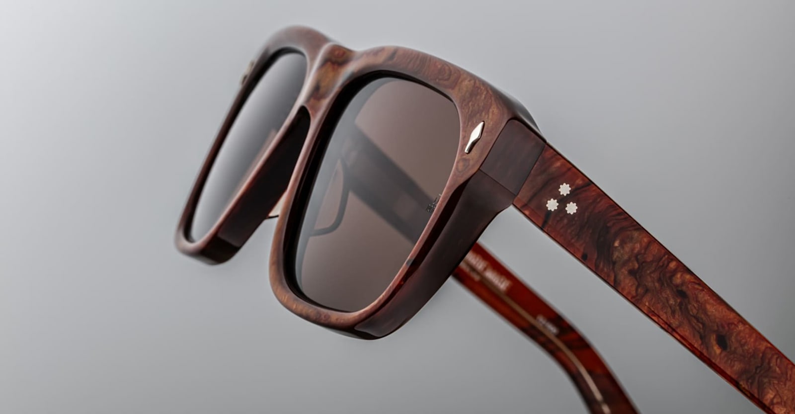 Jacques Marie Mage Yves - Burlwood Sunglasses In Brown | ModeSens