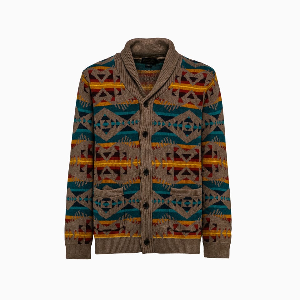 Pendleton Cotton Cardigan Rf67874089 In Warm H Eath Er Multi | ModeSens
