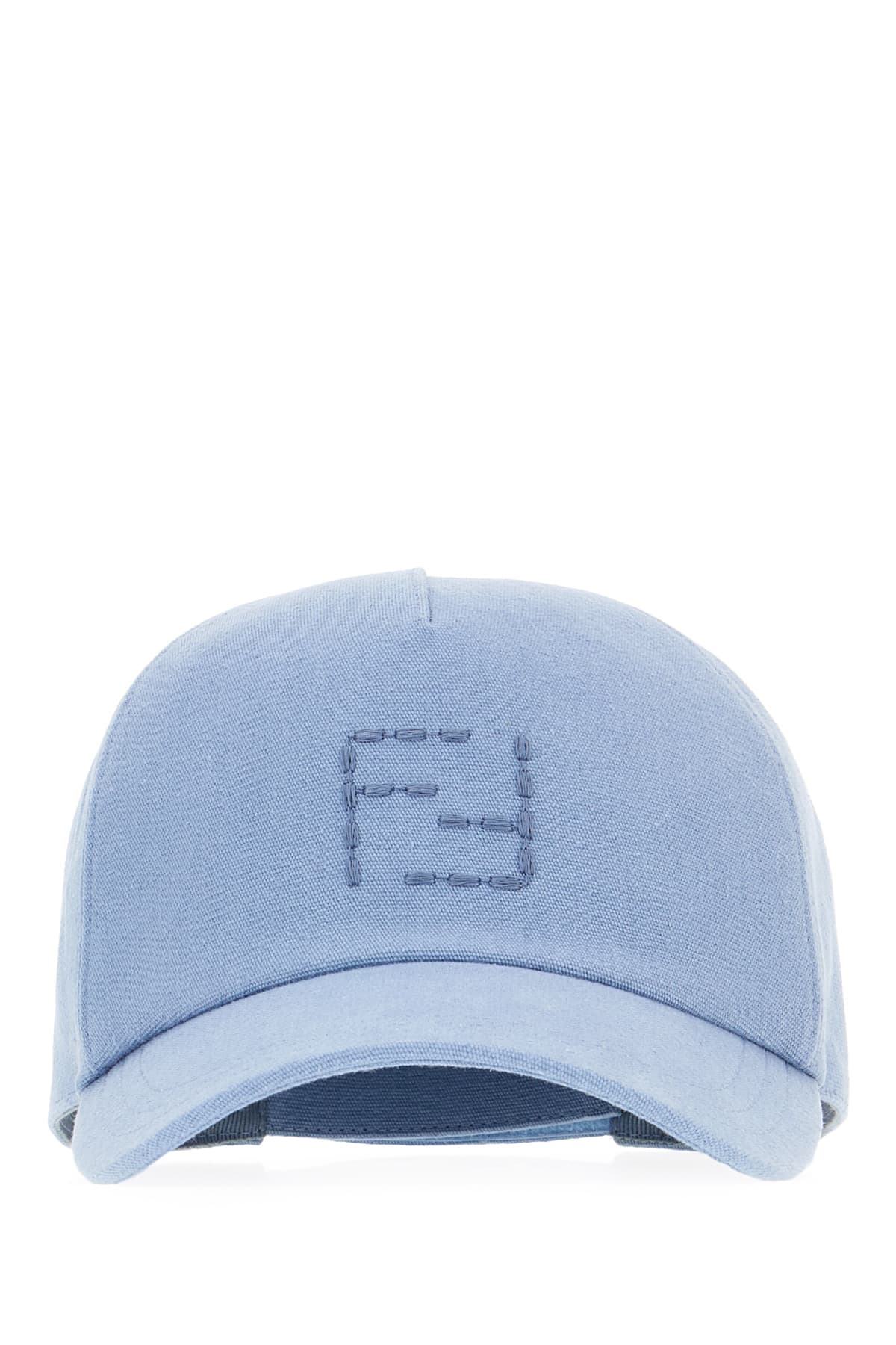 Fendi Powder Blue Linen Blend Baseball Cap | ModeSens