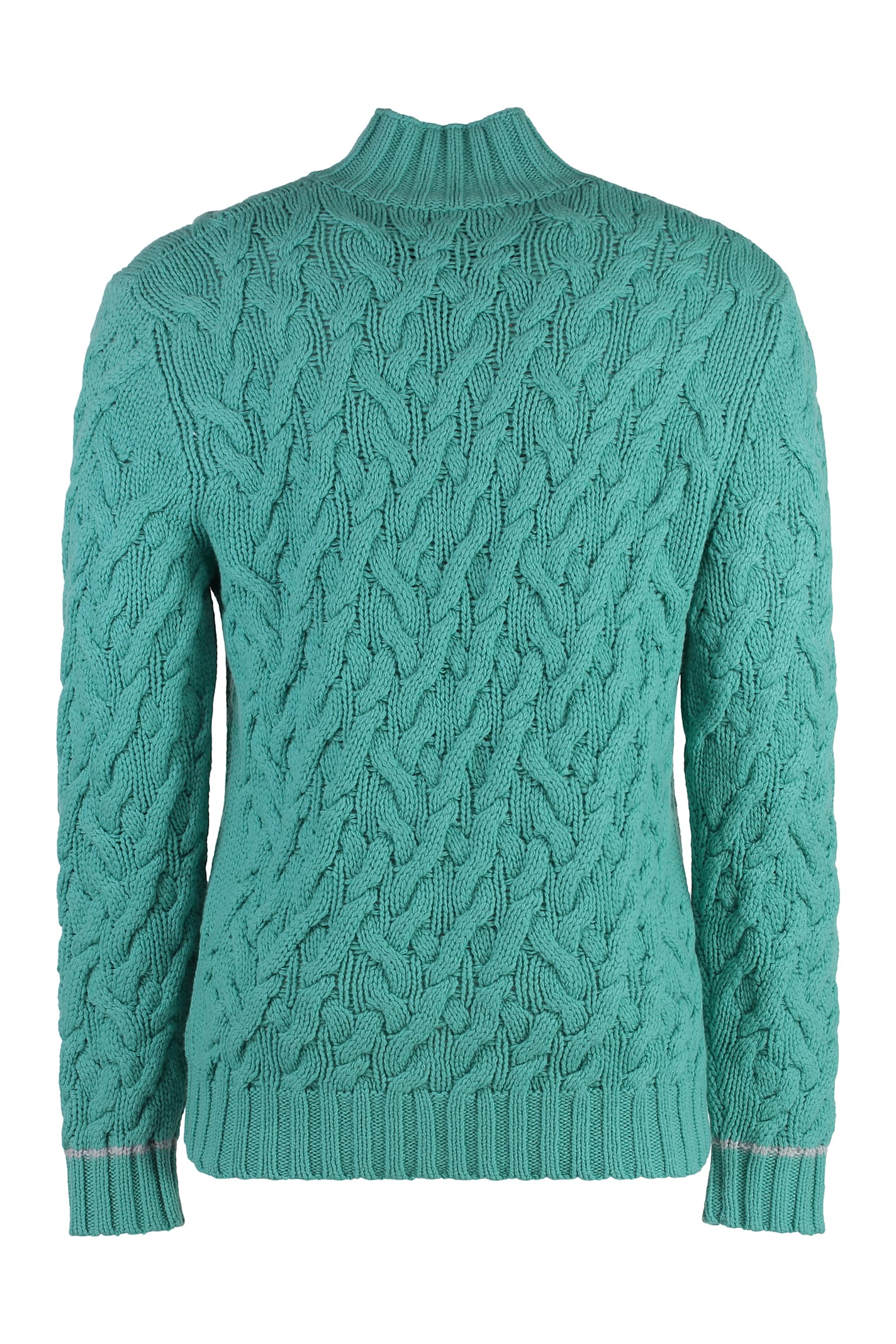 Malo Cashmere Turtleneck Pullover In Green | ModeSens
