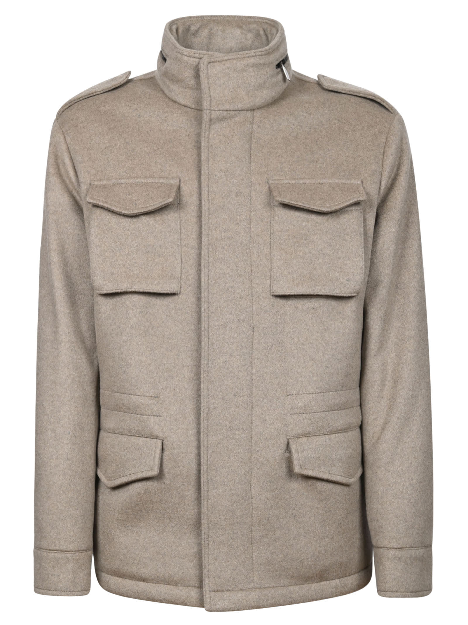 Eddy Monetti Field Jacket In Beige | ModeSens